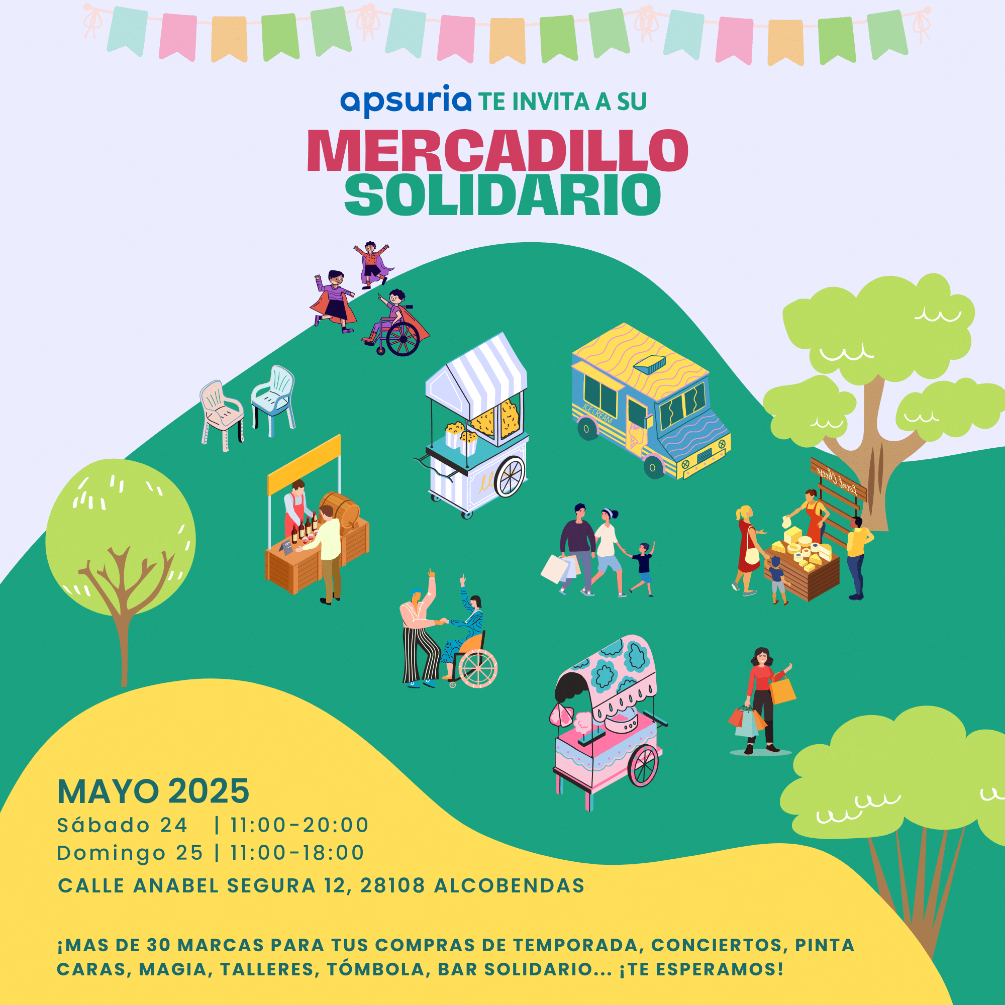 Mercadillo solidario primavera 2025 | Apsuria